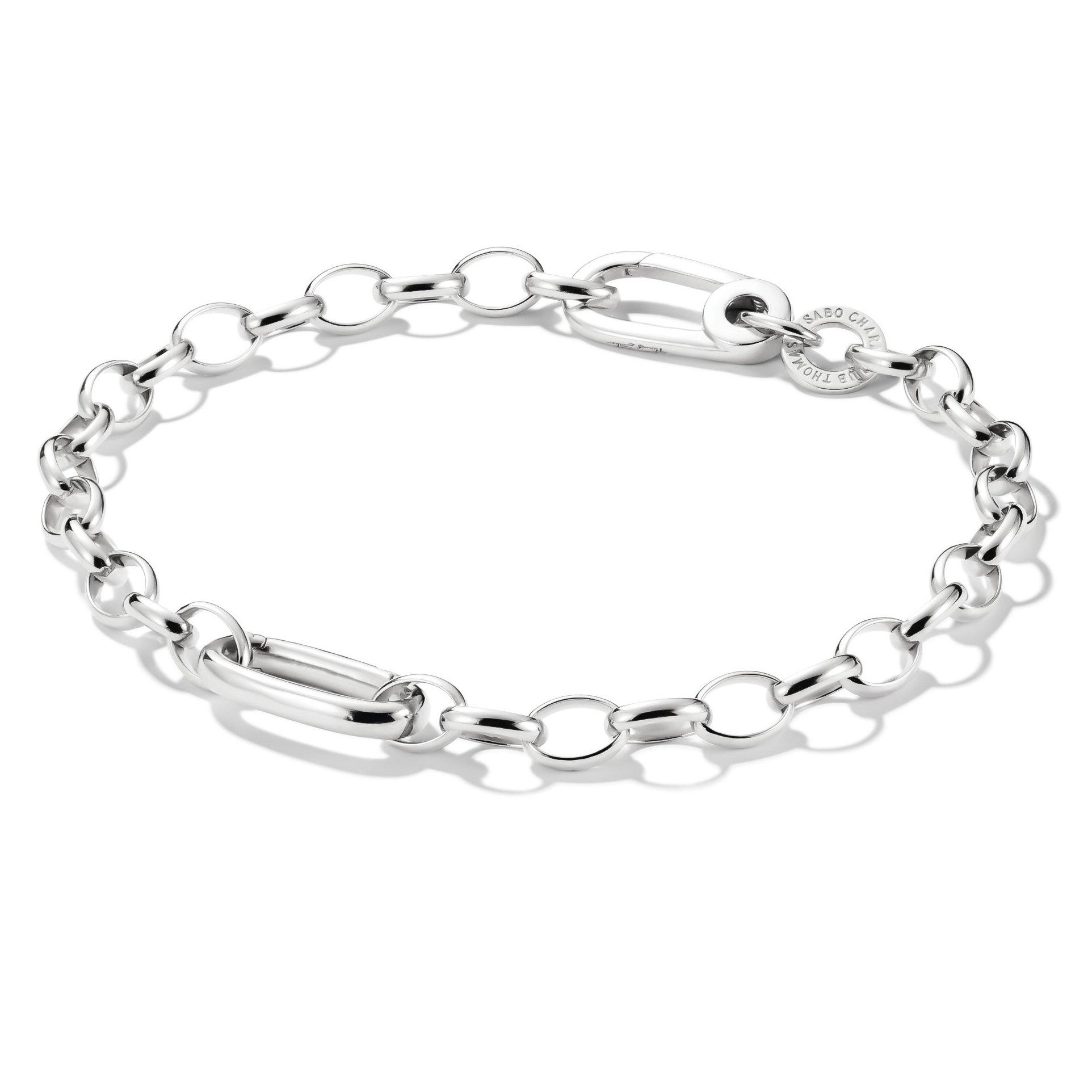 Thomas Sabo Silver 19cm Connect Link Charm Bracelet | 0151058 ...
