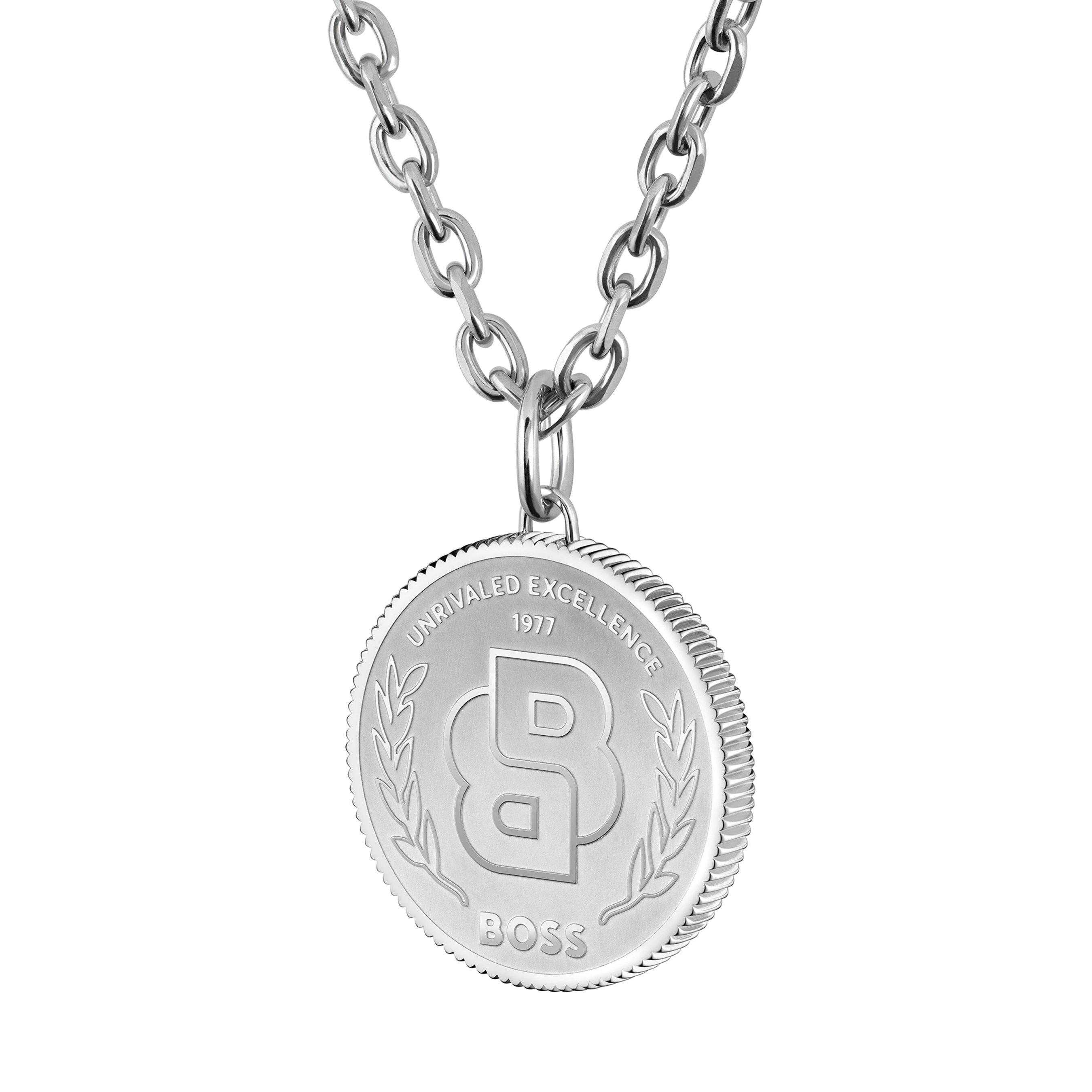 BOSS Double B Stainless Steel Men's Medallion Pendant | 0151252 ...