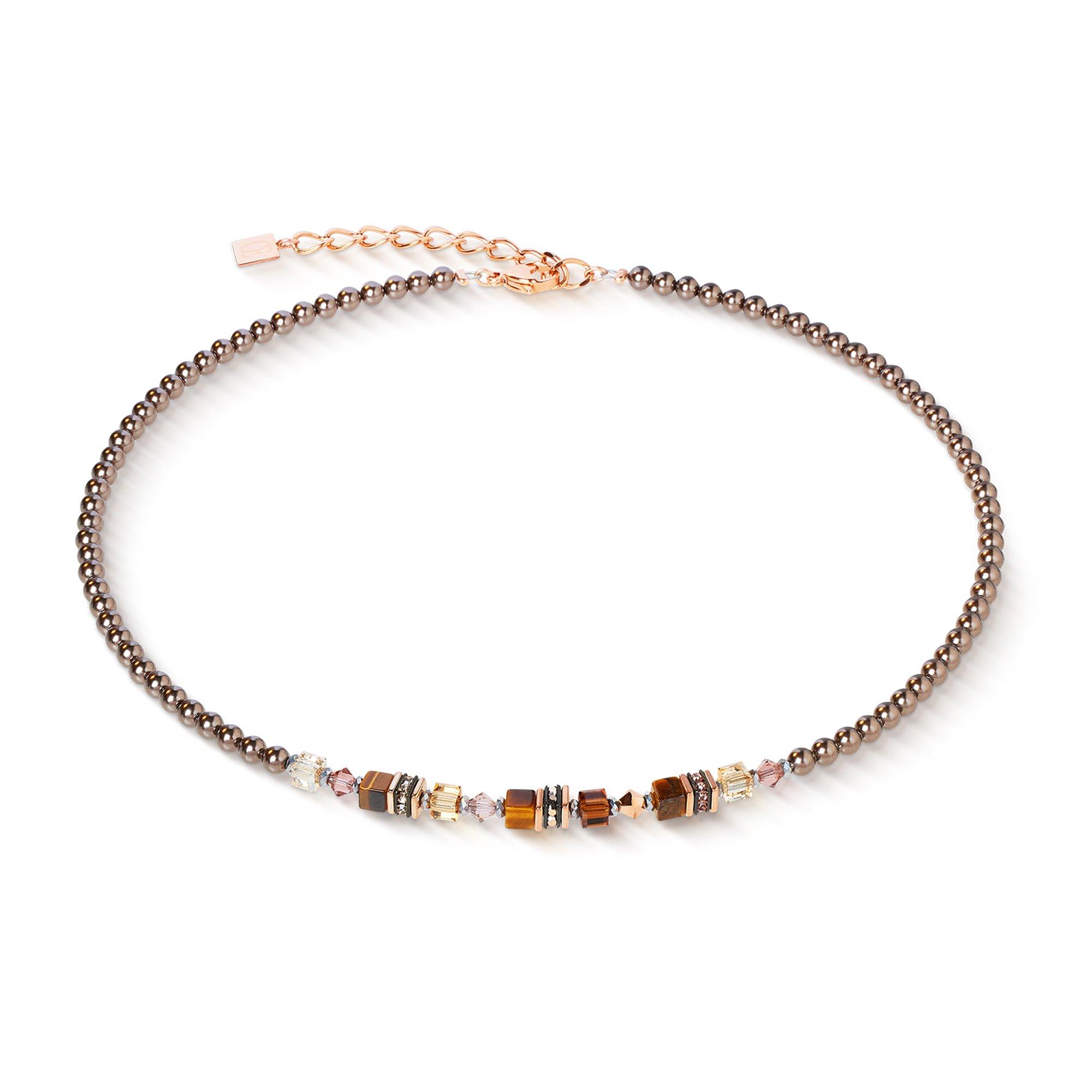 Coeur De Lion Rose Gold Tone Crystal Necklace | 0152755 | Beaverbrooks