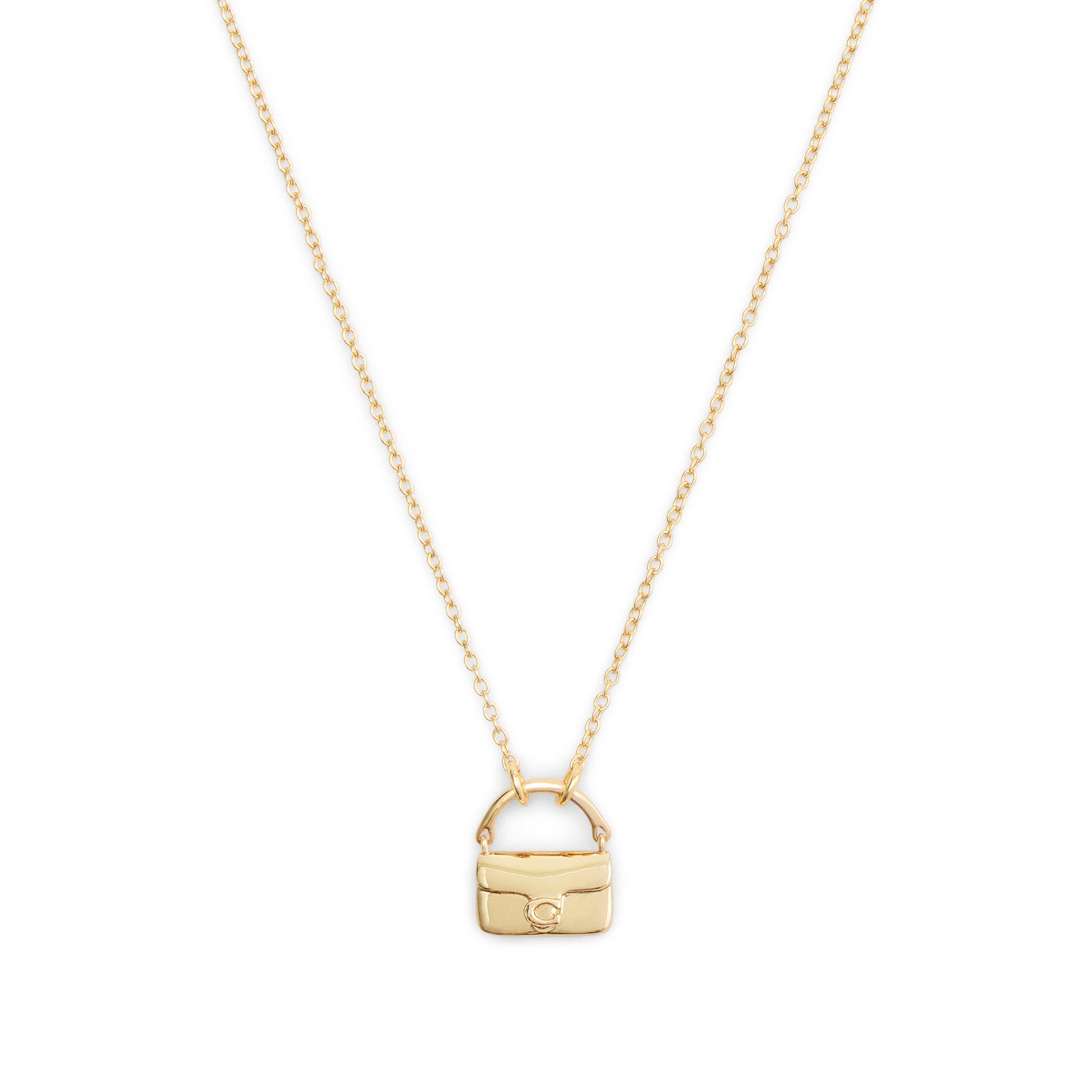Coach Tabby Yellow Gold Tone Pendant | 0153434 | Beaverbrooks
