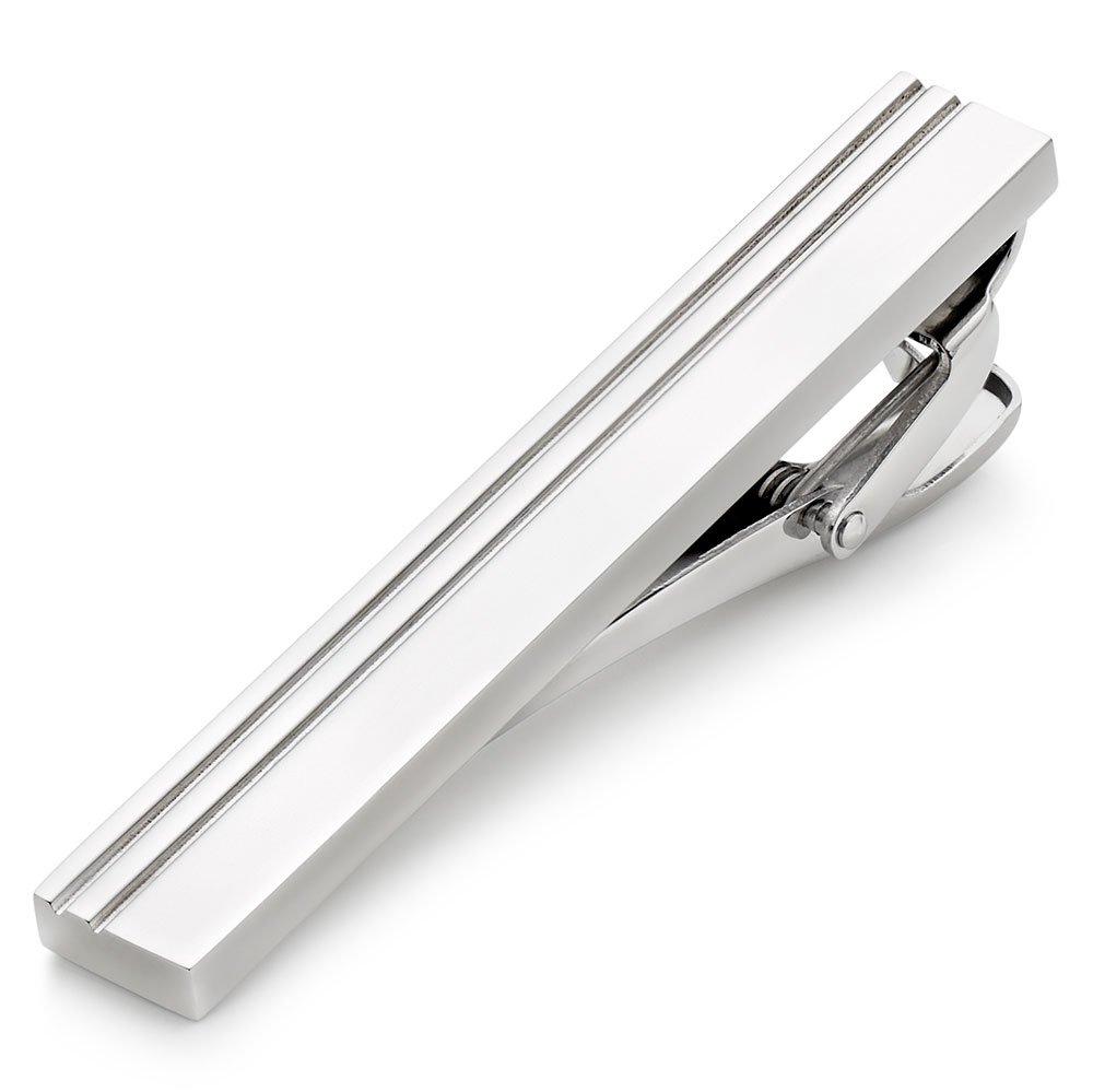 Stainless Steel Polished Tie Clip | 0011963 | Beaverbrooks the Jewellers