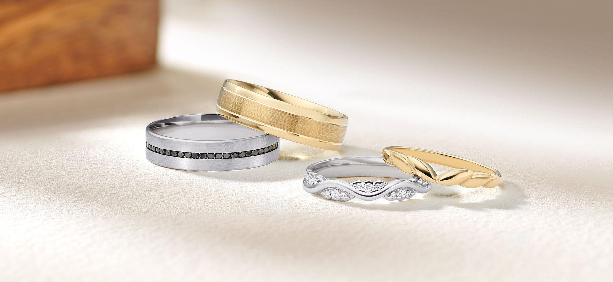 rustic wedding rings uk